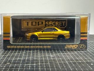 WTS/WTT Inno64 Top Secret Gold Nissan GT-R (R35) Thailand Diecast Expo ...