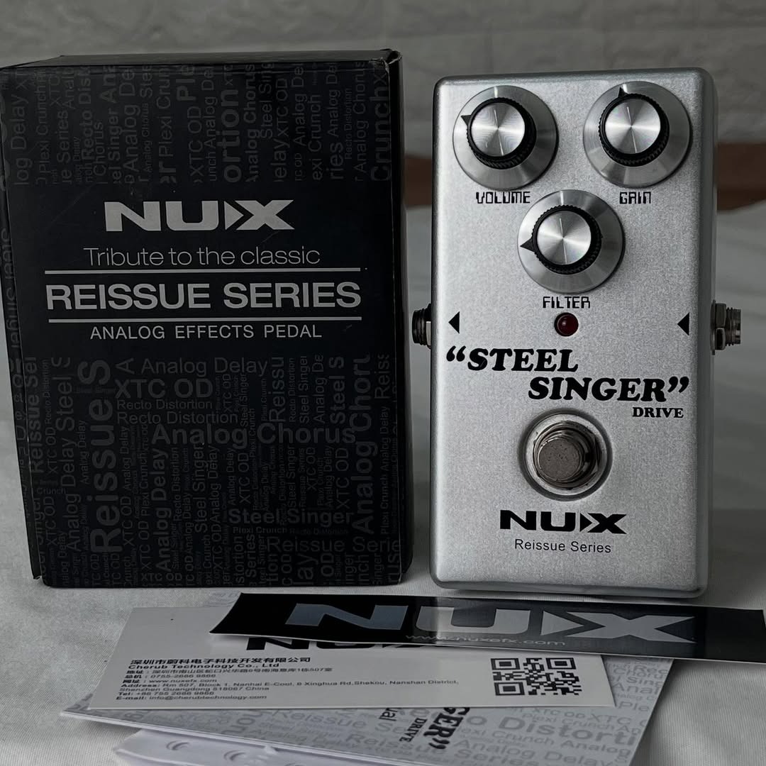 Nux Steel Singer Drive n boss mxr m-vave tomsline mooer joyo valeton ...