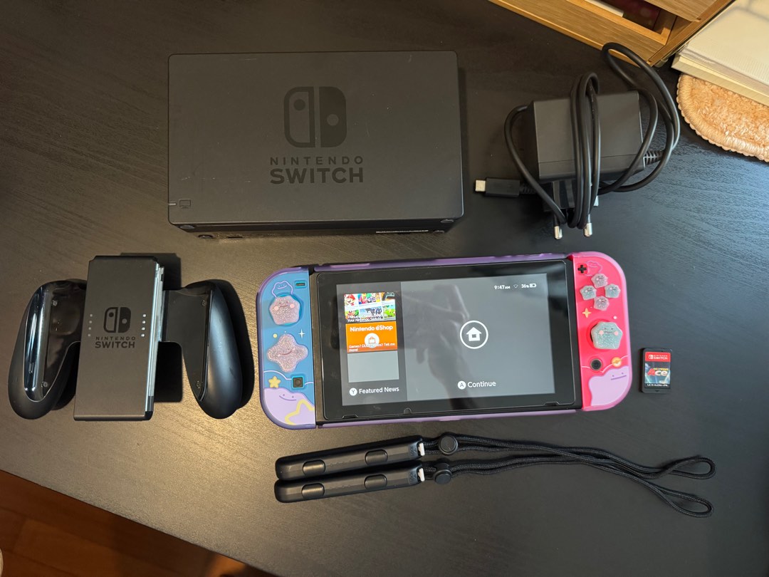 Original Nintendo Switch Gen 1 with games and memory card, Video Gaming ...