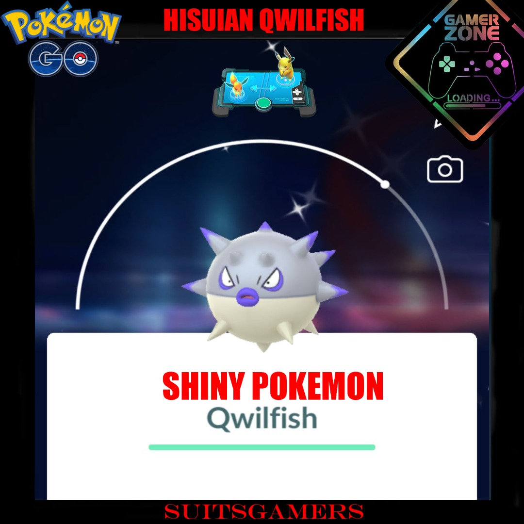 Pokemon GO - Shiny Hisuian Qwilfish [SHINY POKEMON], Video Gaming ...