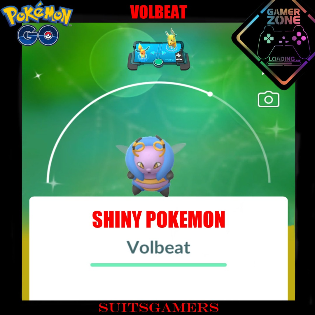 Pokemon GO - Shiny Volbeat [! SHINY POKEMON !], Video Gaming, Video ...