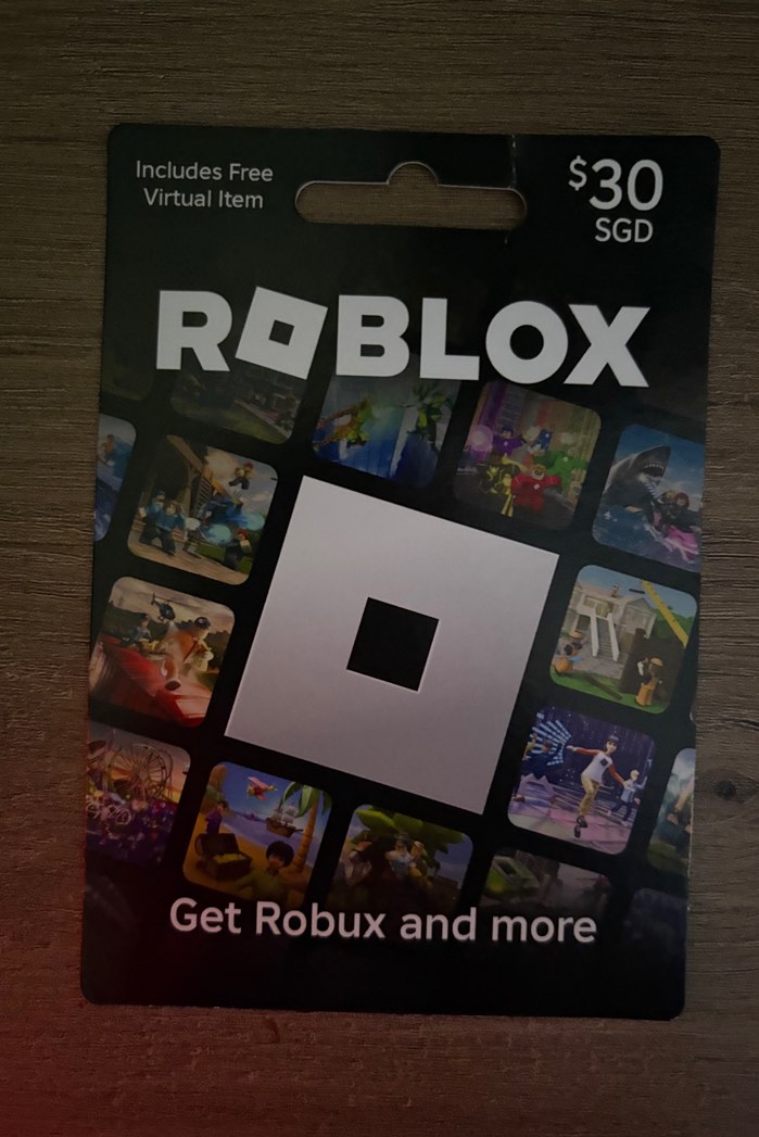 Roblox $30 gift card, Video Gaming, Gaming Accessories, Game Gift Cards ...