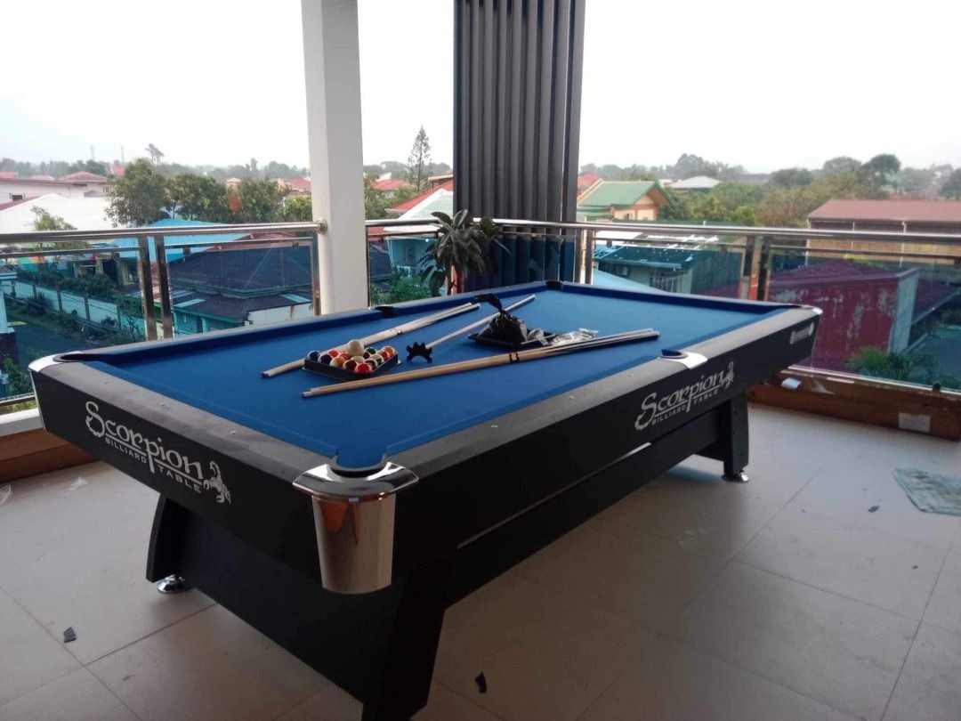 SCORPION BLACK MDF BILLIARD TABLE, Sports Equipment, Sports & Games ...