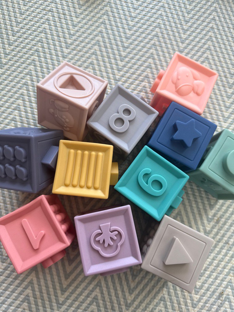 Silicone blocks, Babies & Kids, Infant Playtime on Carousell