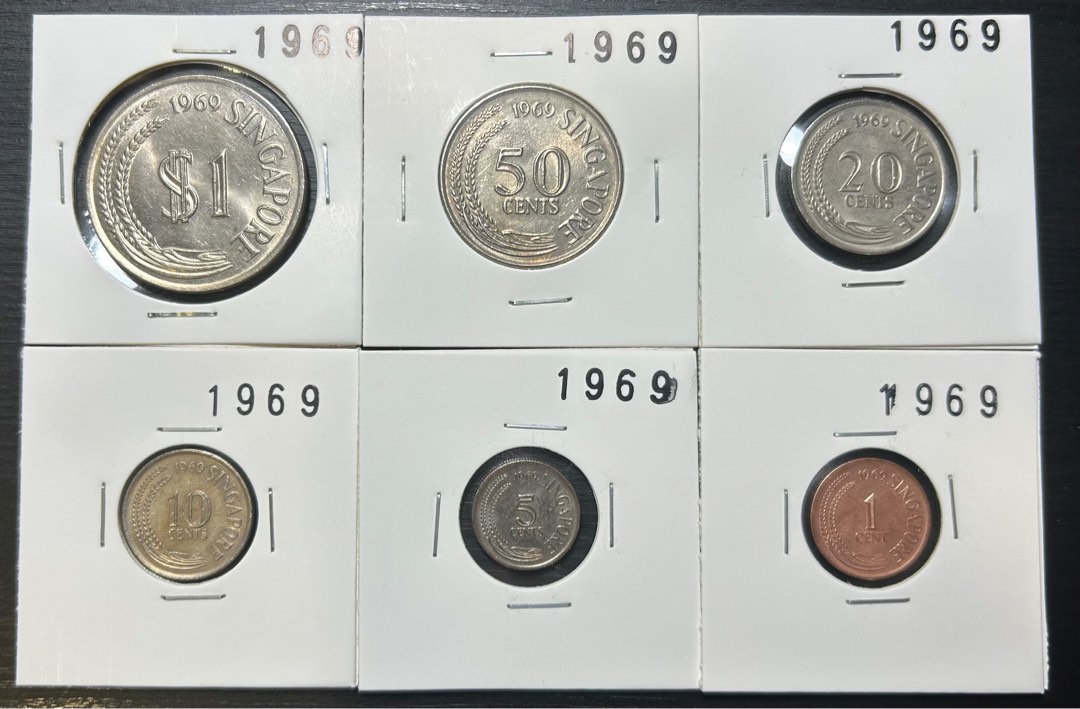 Singapore 1969 coin set, Hobbies & Toys, Memorabilia & Collectibles ...