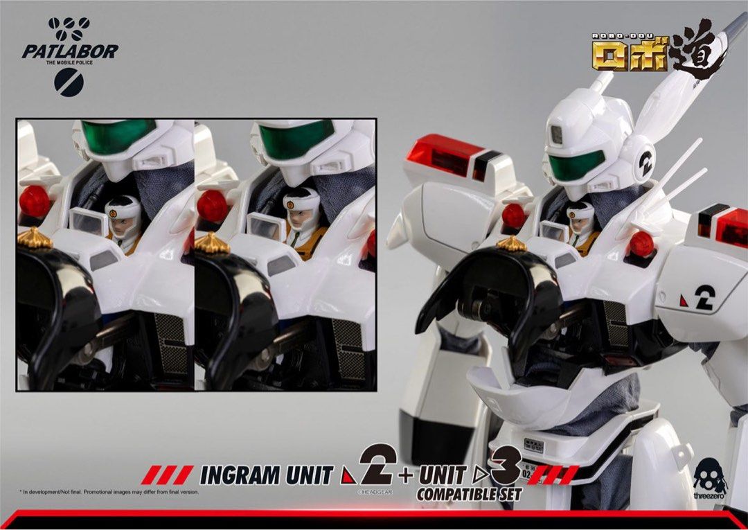 Threezero Patlabor 1/35 Robo-Dou Ingram Unit 2 (Mobile Police Patlabor ...