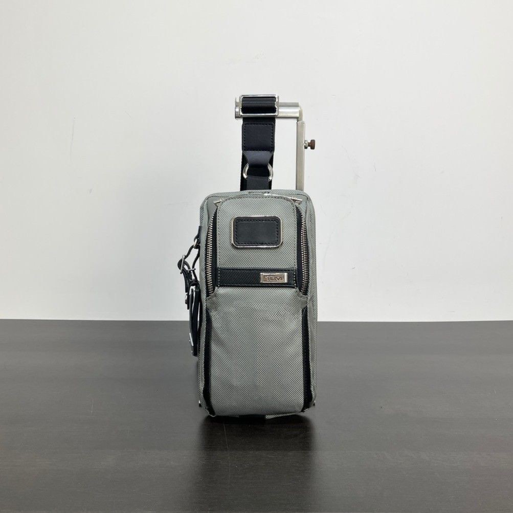 TUMI ALPHA COMPACT SLING Grey, Men's Fashion, Bags, Sling Bags on Carousell