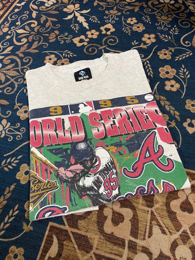 VINTAGE 1995 ATLANTA BRAVES WORLD SERIES, Men's Fashion, Tops & Sets ...