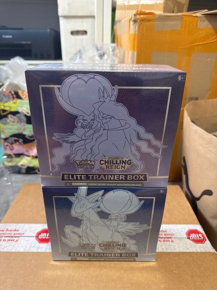 Sword & Shield (SWSH 06) - Chilling Reign - Elite Trainer Box (ETB ...
