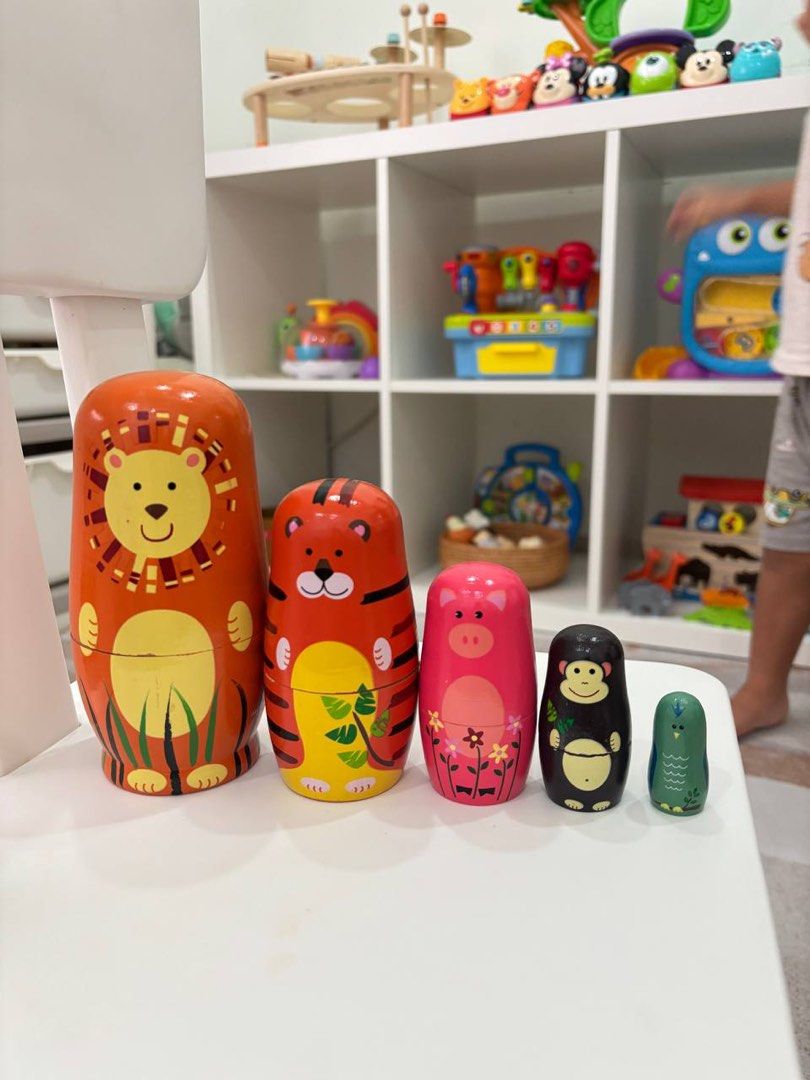 Animal Nesting Stacking Doll, Hobbies & Toys, Toys & Games on Carousell