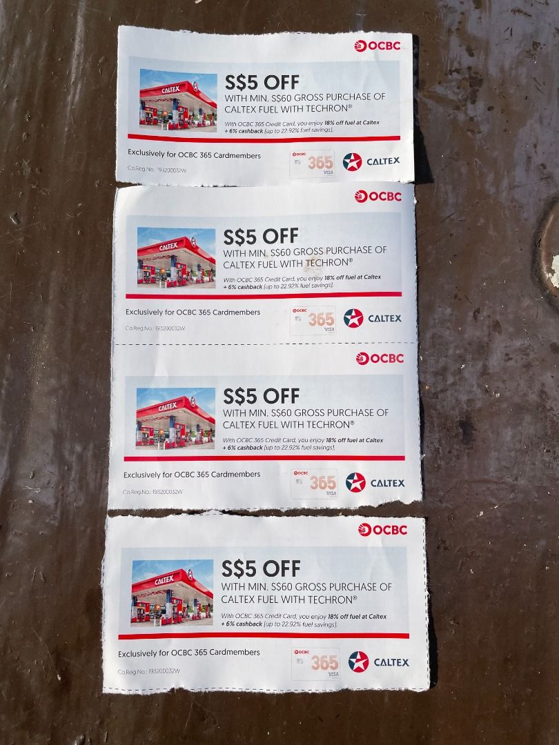Caltex Petrol Voucher. Expiry date 1 Sep 2025. $1 per voucher. Must use ...