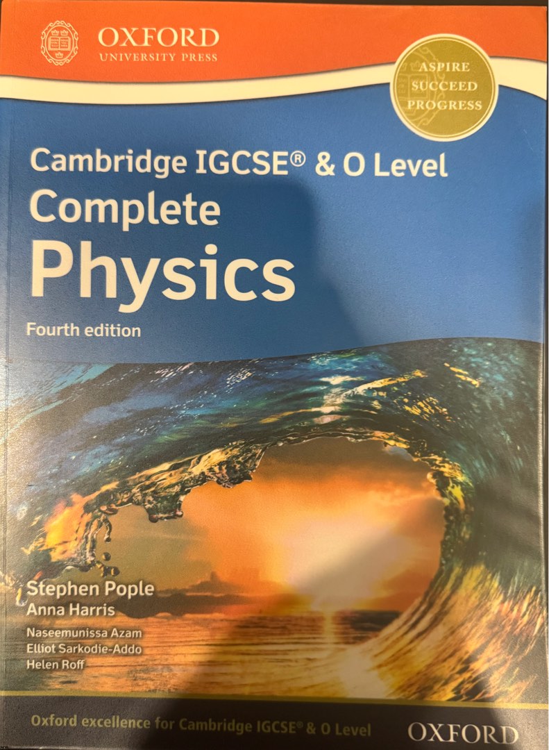 Cambridge IGCSE & O Level Complete Physics Fourth Edition, Hobbies & Toys, Books & Magazines ...