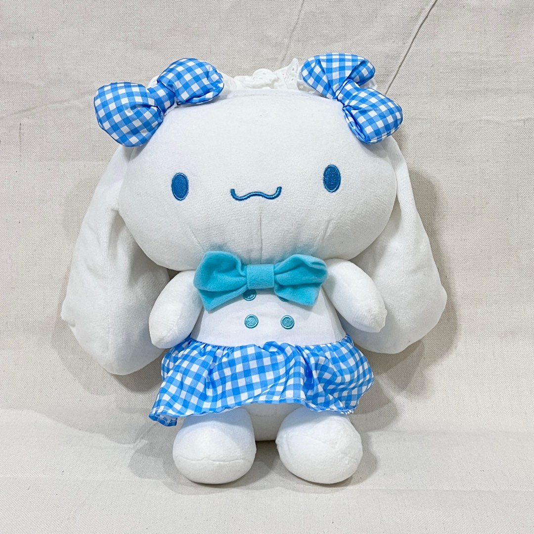 Cinnamoroll Sanrio Chef Costume Blue Plaid Plushie Toy, Hobbies & Toys ...