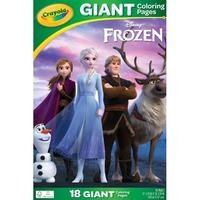 Colouring Book Crayola Frozen Giant Coloring Pages, Buku & Alat Tulis ...