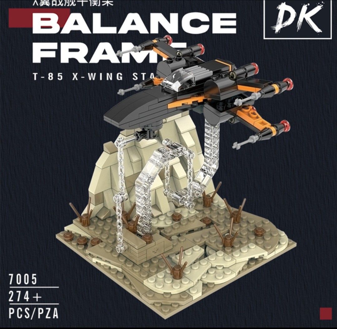 DK Block DK7005 Tensegra Balance Frame The X-Wing Airplane Spaceship ...