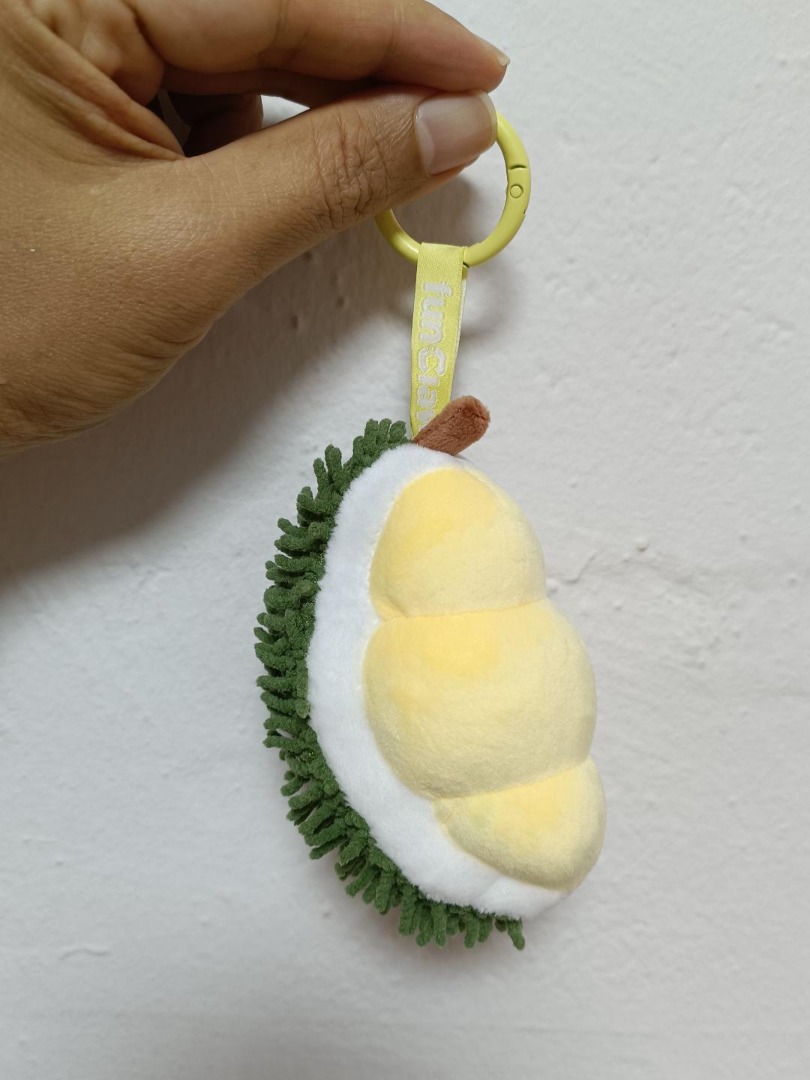 Durian Plush Keychain, Hobbies & Toys, Toys & Games on Carousell