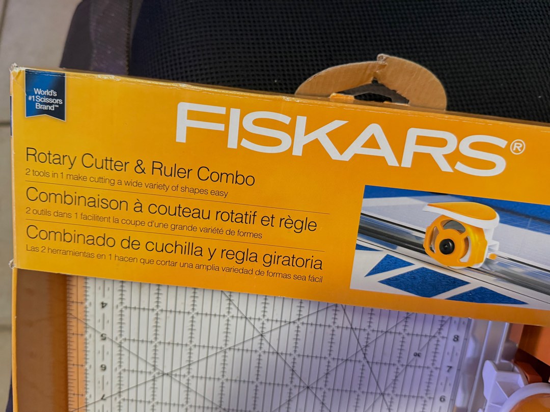 Fiskars Rotary Cutter & Ruler Combo, Hobbies & Toys, Stationery & Craft ...