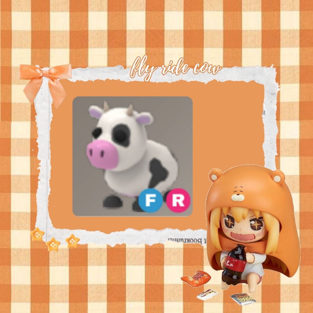 [FR cow] cheap affordable roblox adopt me adm fly ride pet!, Video ...