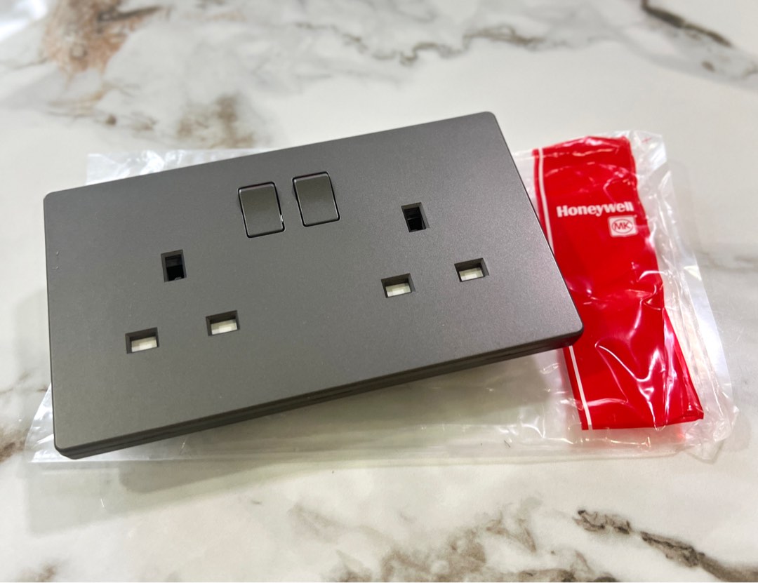 Honeywell MK Aria 13A Double Socket, TV & Home Appliances, Electrical, Adaptors & Sockets on ...