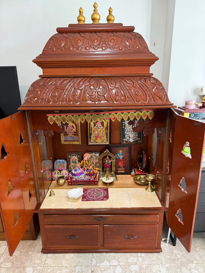 Indian praying temple altar, Furniture & Home Living, Furniture, Other ...