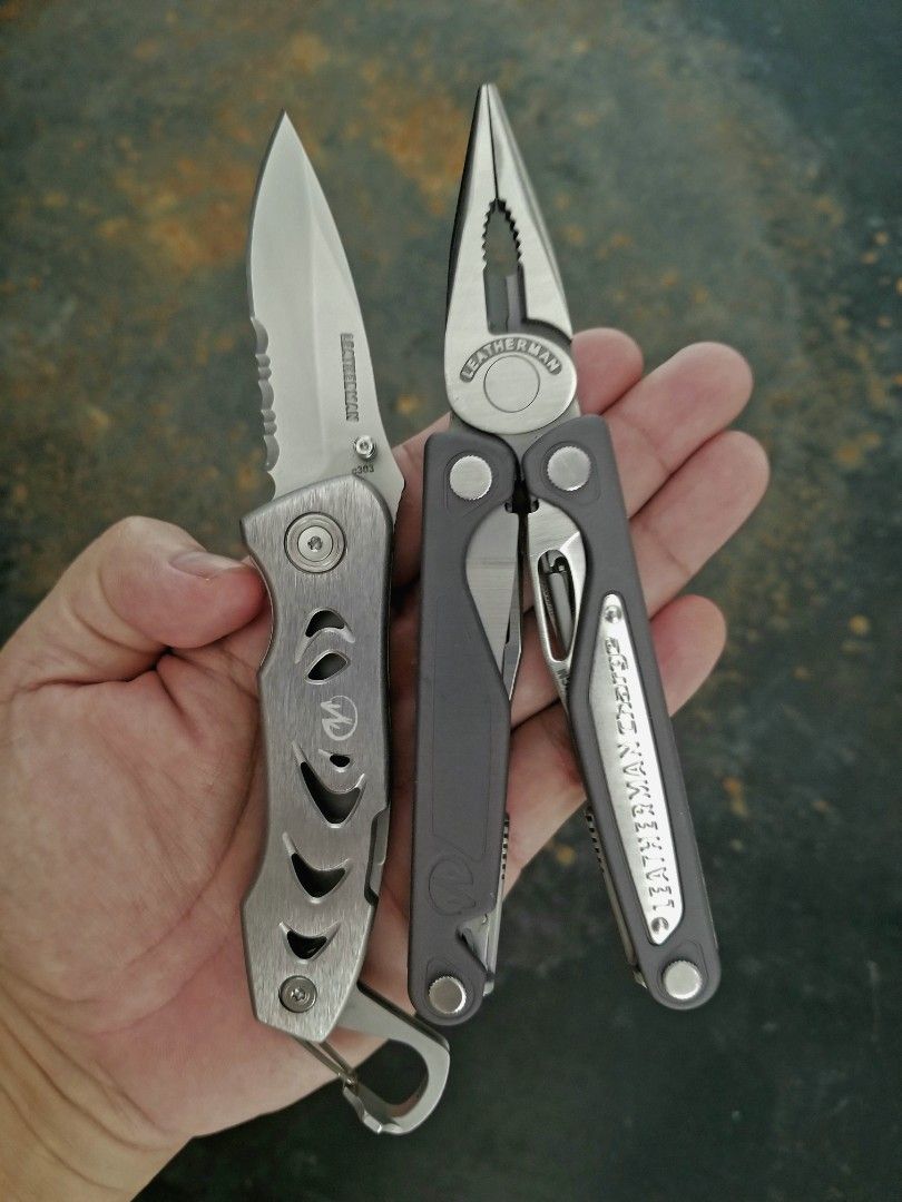 Leatherman Charge SLV and c303 Pack multitool 154cm blade knife knives ...