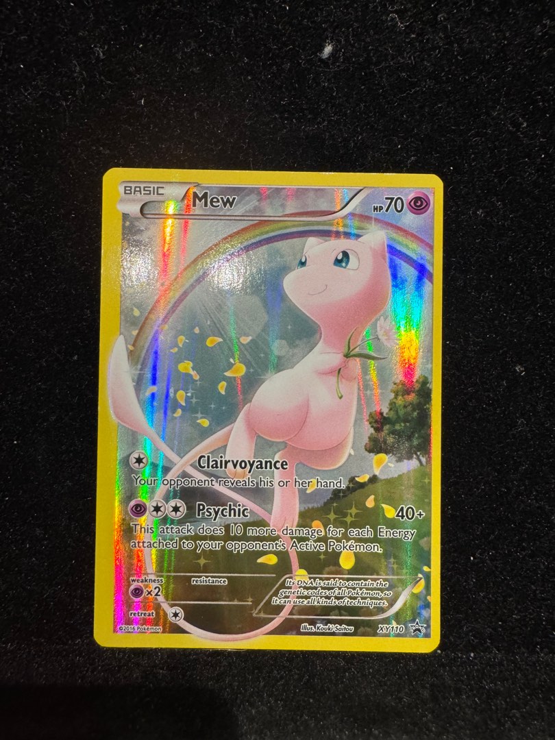 Mew XY110 Holo Rare Pokemon Card, Hobbies & Toys, Toys & Games on Carousell