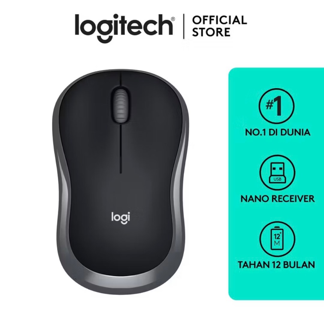 Mouse Logitech Black, Elektronik, Bagian Komputer & Aksesoris di Carousell