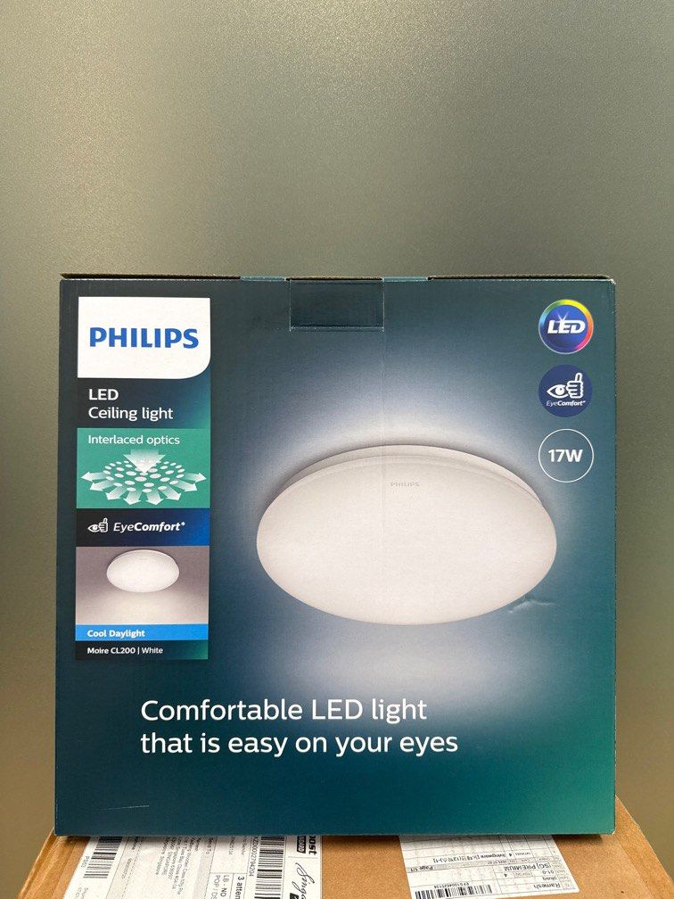 Philips led ceiling lights 17w 1500lm 32cm, Furniture & Home Living ...