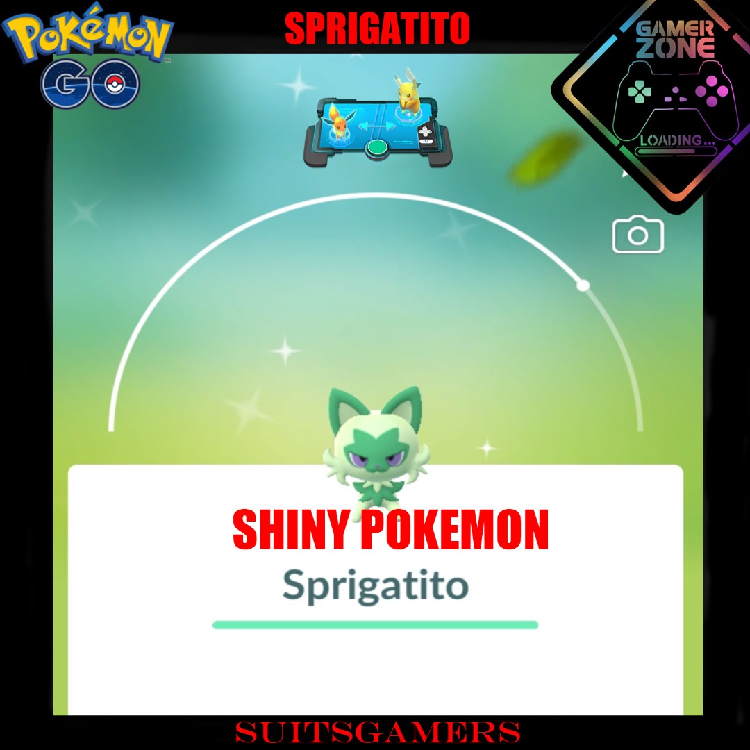 Pokemon GO - Shiny Sprigatito [SHINY POKEMON], Video Gaming, Video ...