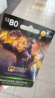 Mobile Legends Razer Gold Gift Card - SGD 10, Video Gaming, Gaming ...