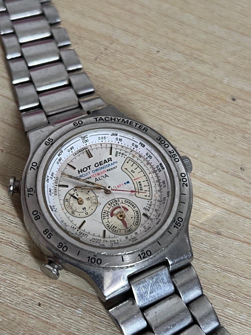 Seiko ALBA hot gear 10Bar Chronograph Watch, Men's Fashion, Watches ...