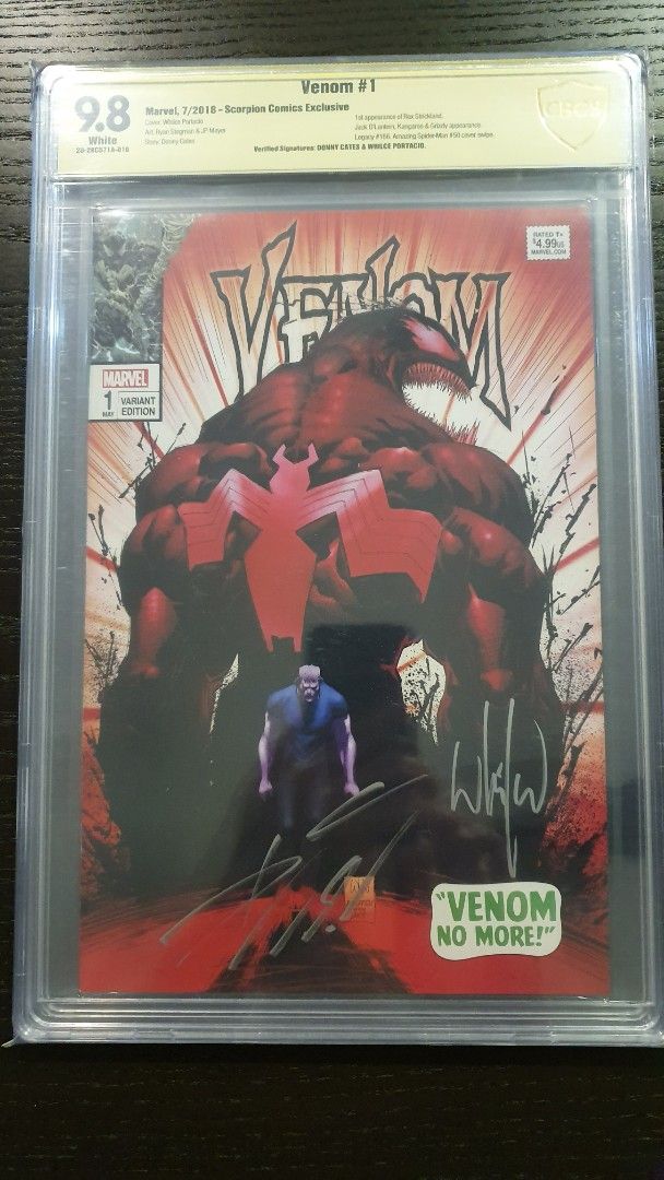 Venom #1 CBCS 9.8 SS Variant (2018) 1st Appearance of Rex Strickland ...