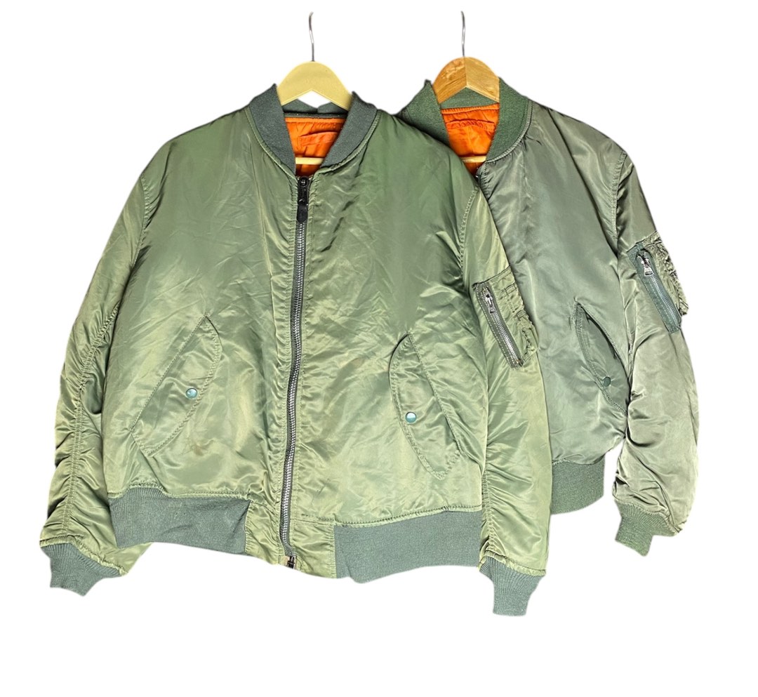 Vintage Alpha Ma-1 Bomber Jacket Combo, Men's Fashion, Coats, Jackets ...
