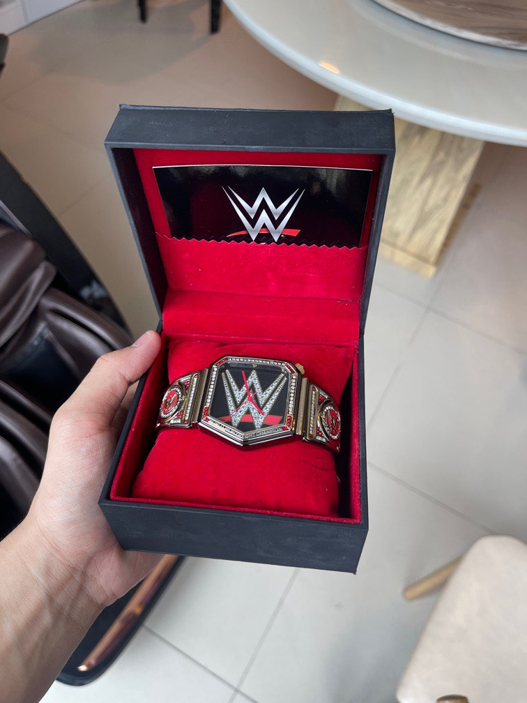 WWE World Heavyweight Championship W Belt Watch W/ Certificate Of ...