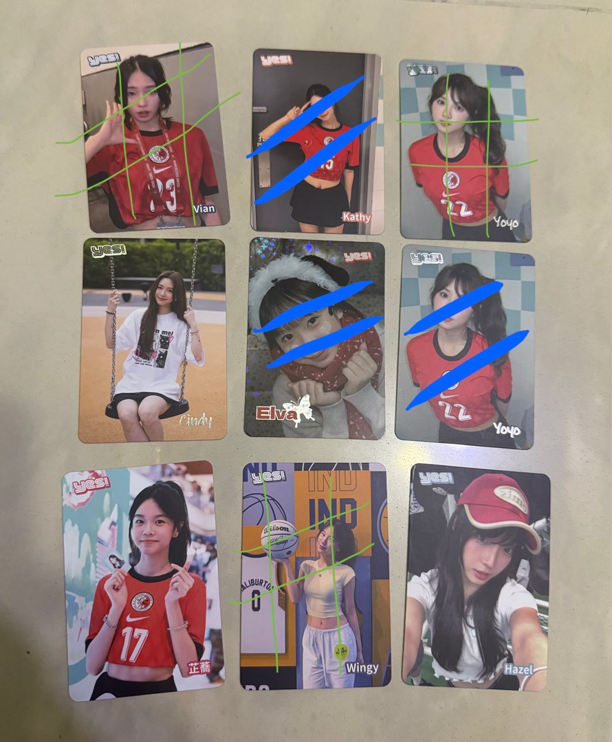 第117期 yes card 偶像女生 idol girls，Elva，Cindy，Yoyo，Kathy，Hazel，芷蕎, 興趣及遊戲 ...
