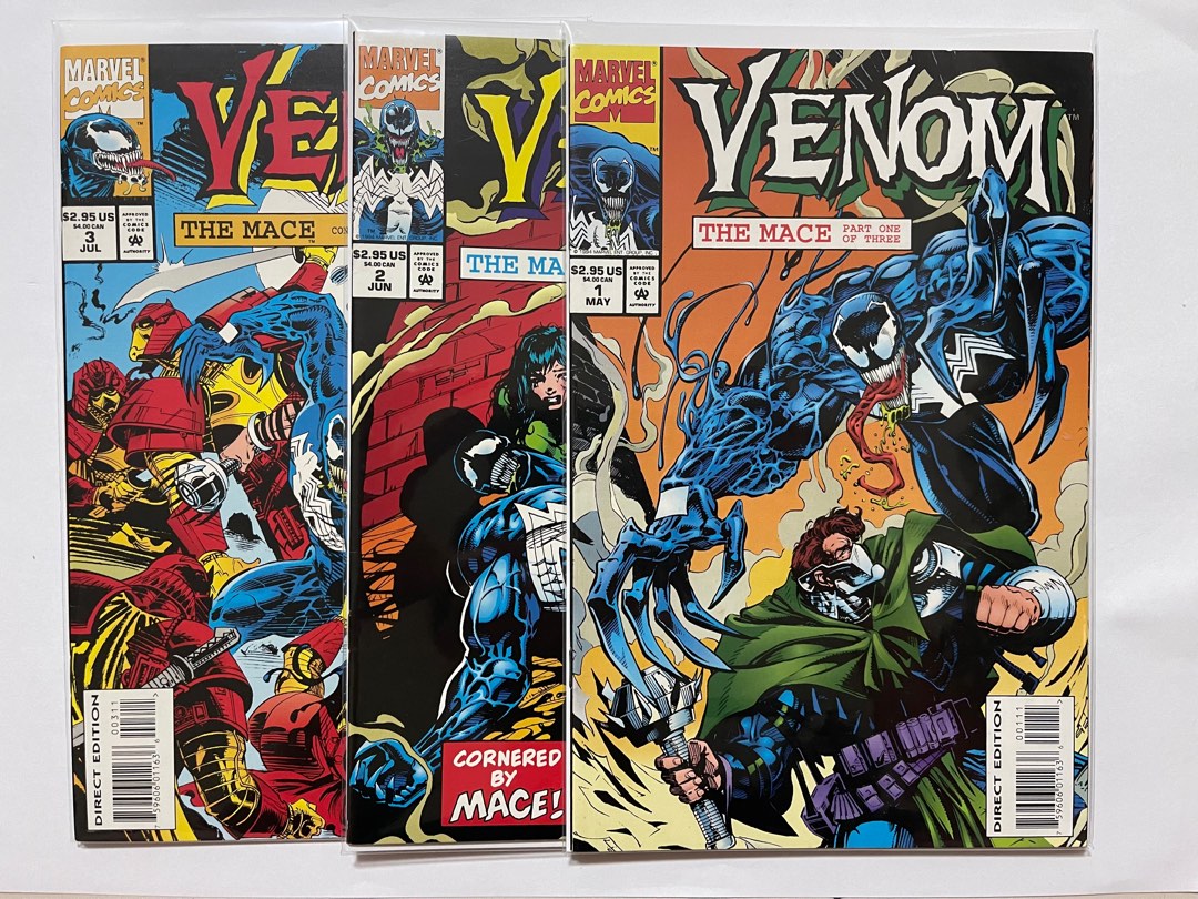 🕷️ Venom: The Mace #1–3 Comic Set (Marvel, 1994), Hobbies & Toys, Books ...