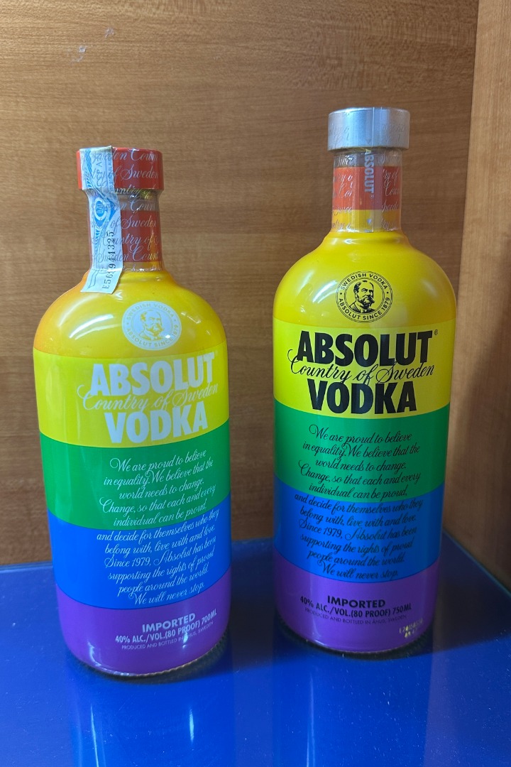Absolut Vodka Pride Limited Edition 700ml & 750ml, Food & Drinks ...
