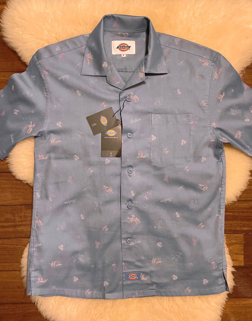 Authentic DICKIES Men's Short-Sleeve Polo Shirt – Western-Style Prints ...