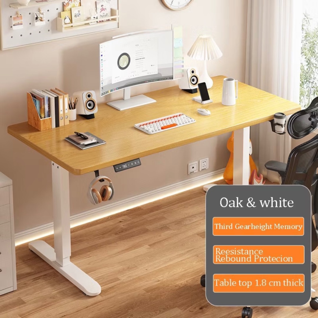 Electric Height Adjustable Work Desk | Ergonomic Electric Study Desk ...