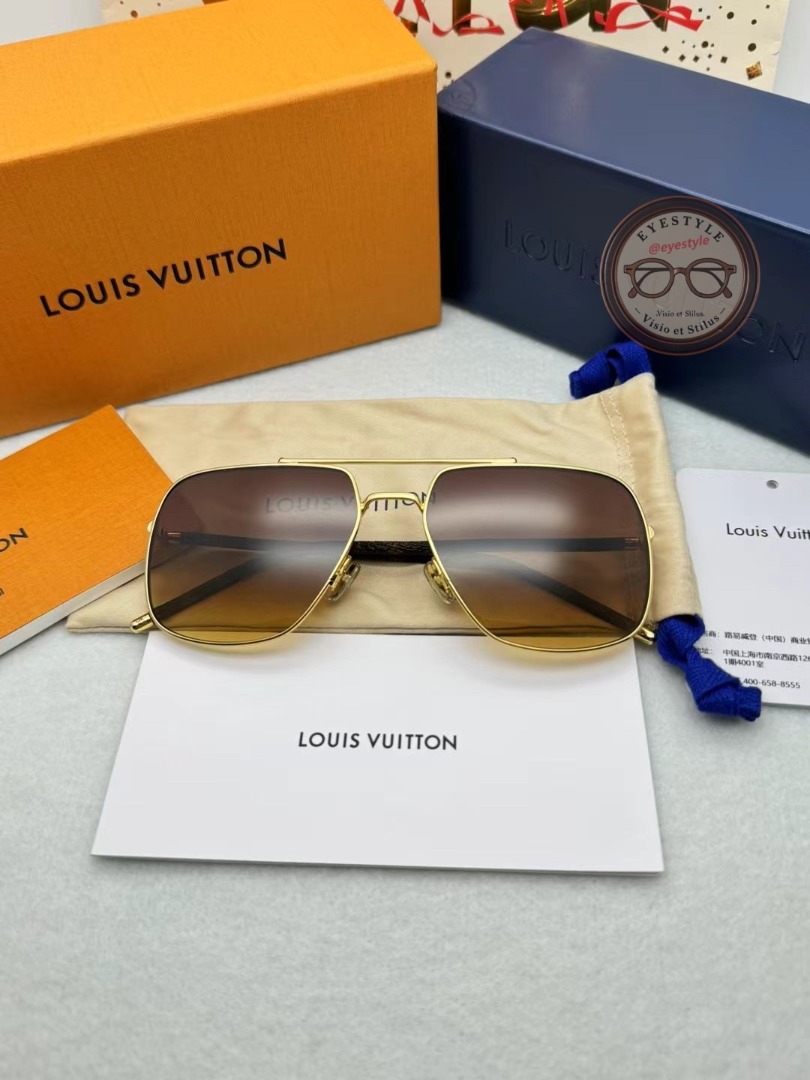 【In Stock】New Louis Vuitton LV First Squared Pilot Sunglasses, Men's ...