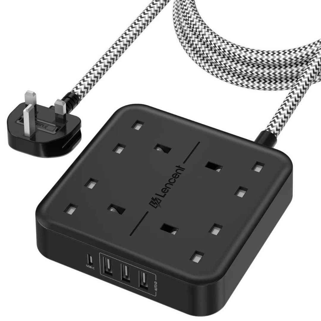 Lencent Power Strip with USB-C and USB-A Ports, Mobile Phones & Gadgets ...