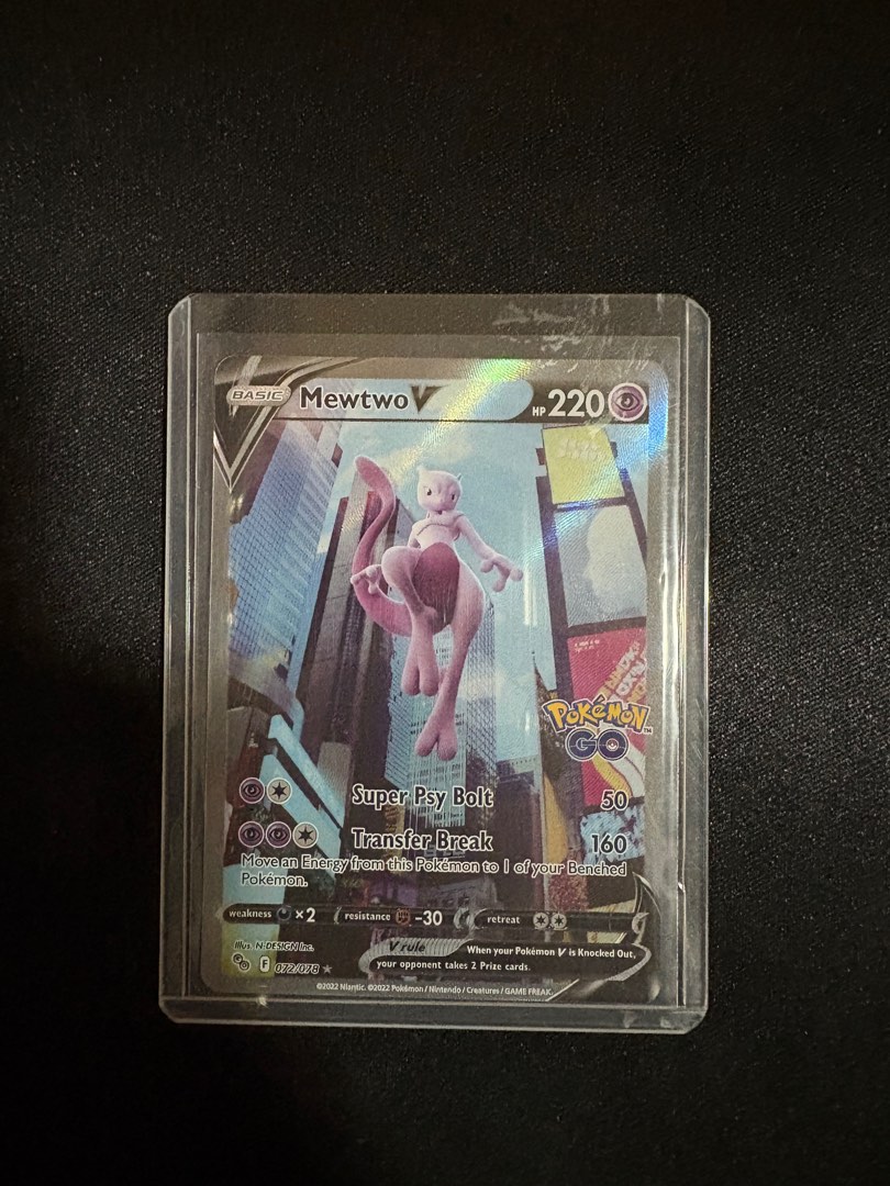 Pokemon Card - Mewtwo V Alt Art 072/078, Hobbies & Toys, Toys & Games ...
