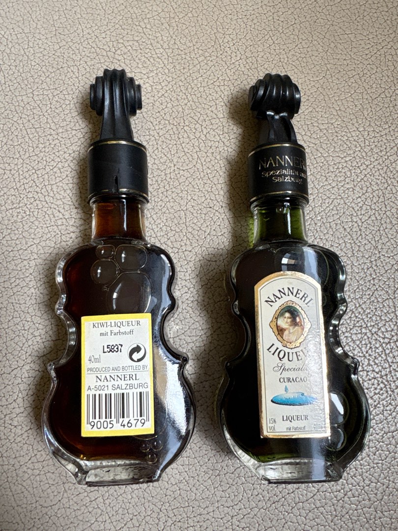 Vintage Austrian Nannerl Violin-Shaped Liqueur Bottles, Hobbies & Toys ...