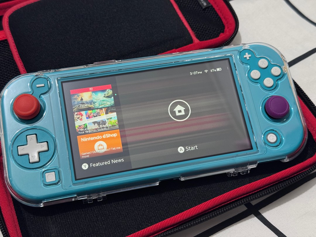 Nintendo Switch Lite Cyan, Video Gaming, Video Game Consoles, Nintendo ...
