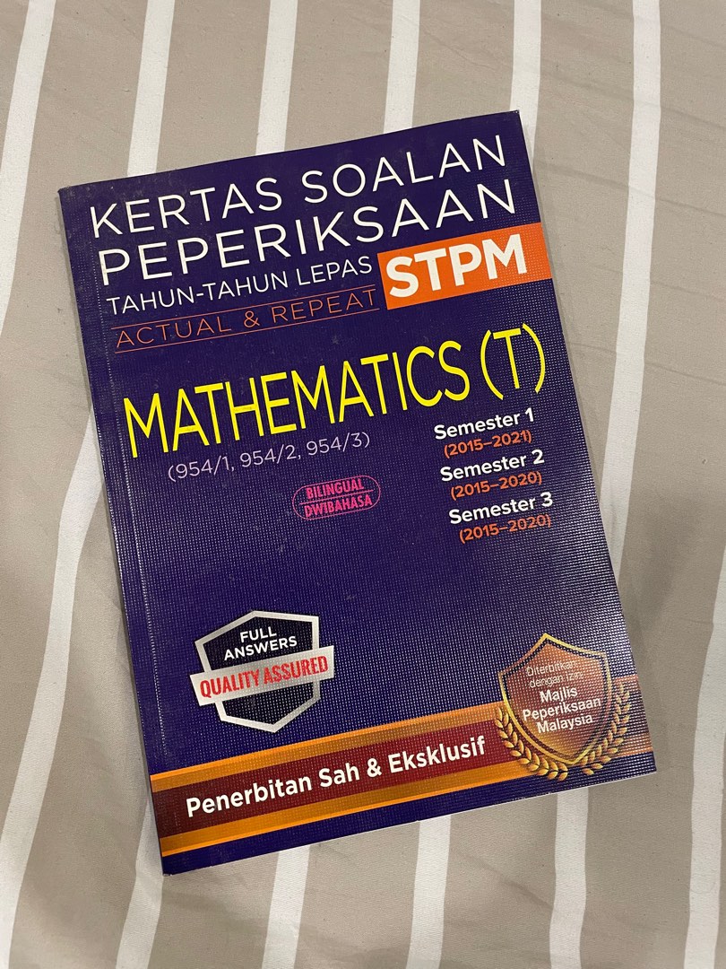 Past Year Papers STPM Mathematics (T), Hobbies & Toys, Books ...