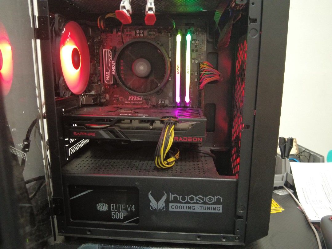 PC Ryzen 5 5500 with a rx6650xt, Computers & Tech, Desktops on Carousell