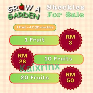 Sheckles for Sale!💰 4.2 Qd = RM3 (Cheaper in bulk!) (Cheapest) Grow A ...