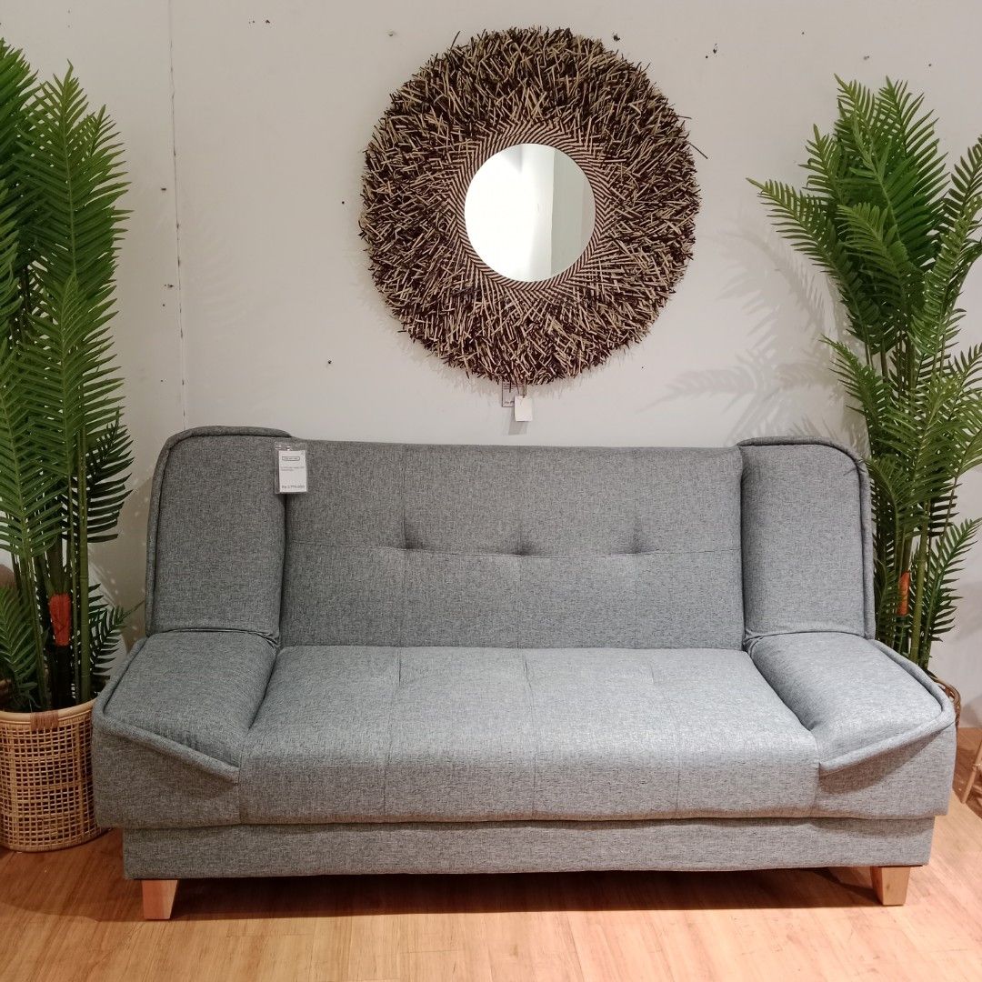 Sofa Bed Bahan Kain Free Custom Warna, Perabotan Rumah di Carousell