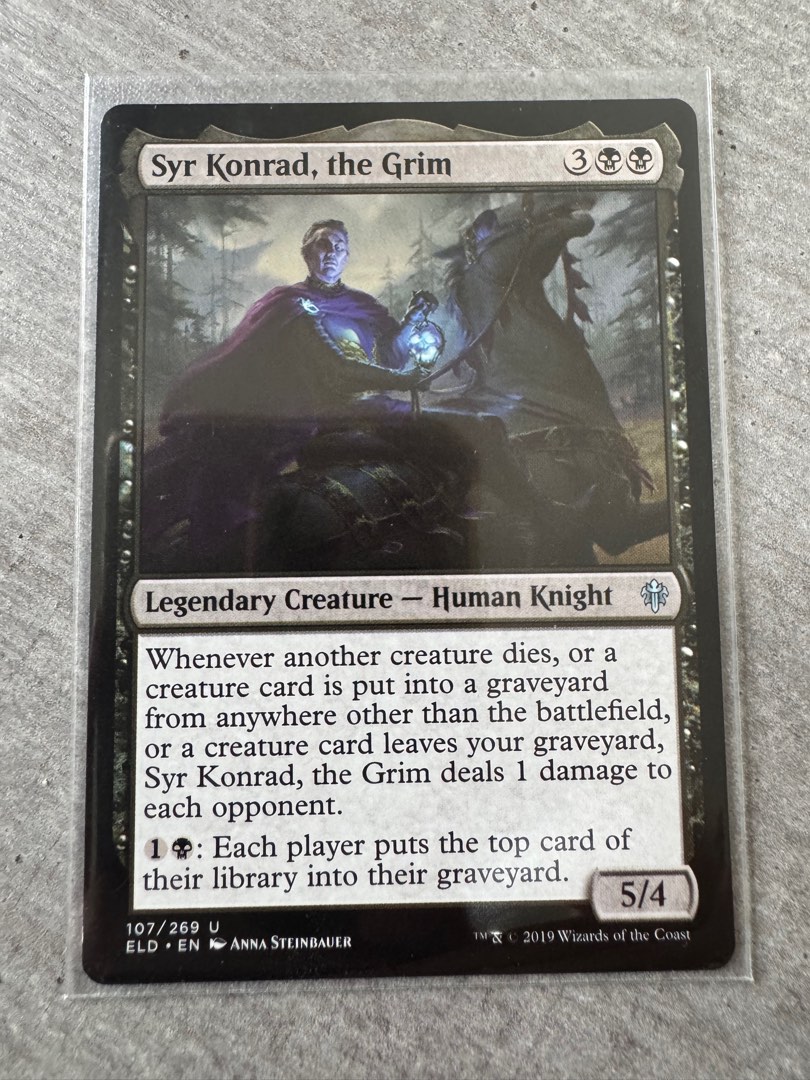 Syr Konrad, the Grim - MTG Magic The Gathering Card, Hobbies & Toys ...