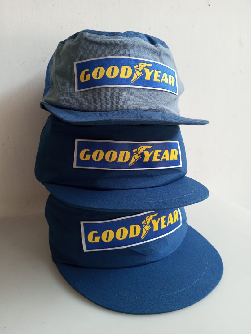 Topi Vintage Goodyear Mechanic Racing Cap Five panel Cap Goodyear ...
